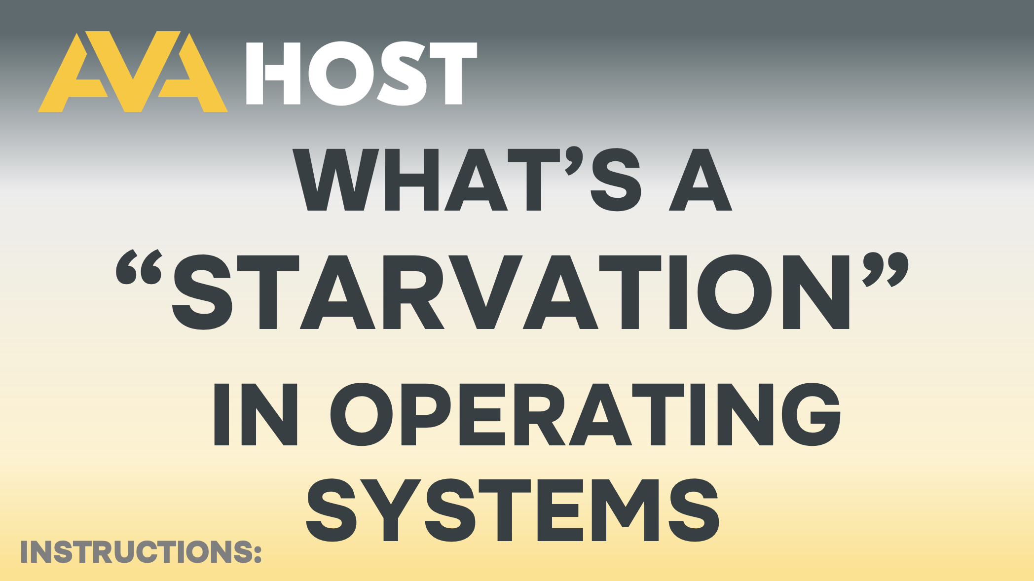 What's a “Starvation” in Operating Systems ⋆ AVA.HOSTING What's a “Starvation” in Operating Systems ⋆ AVA.HOSTING