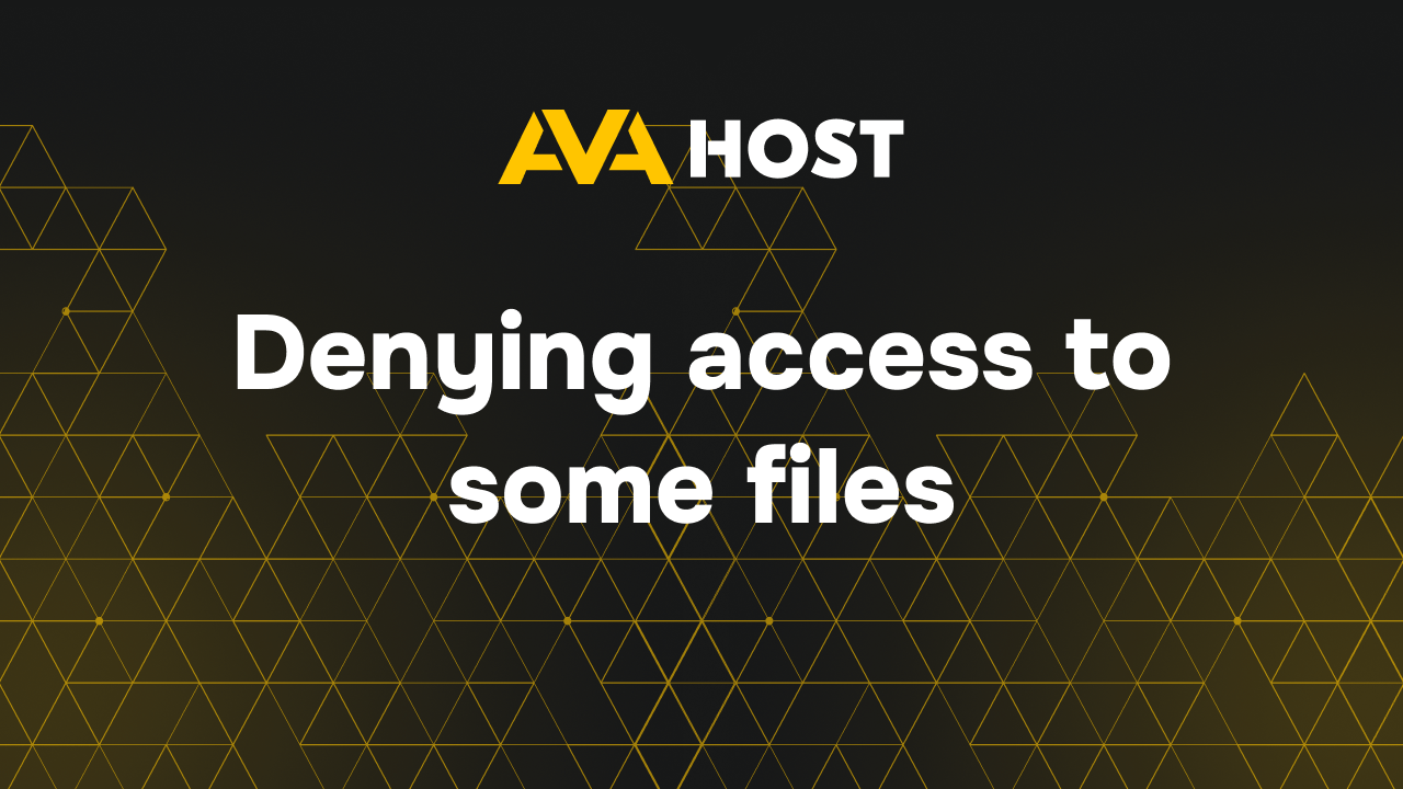 Deny Access to Files with .htaccess Security Tips | AvaHost