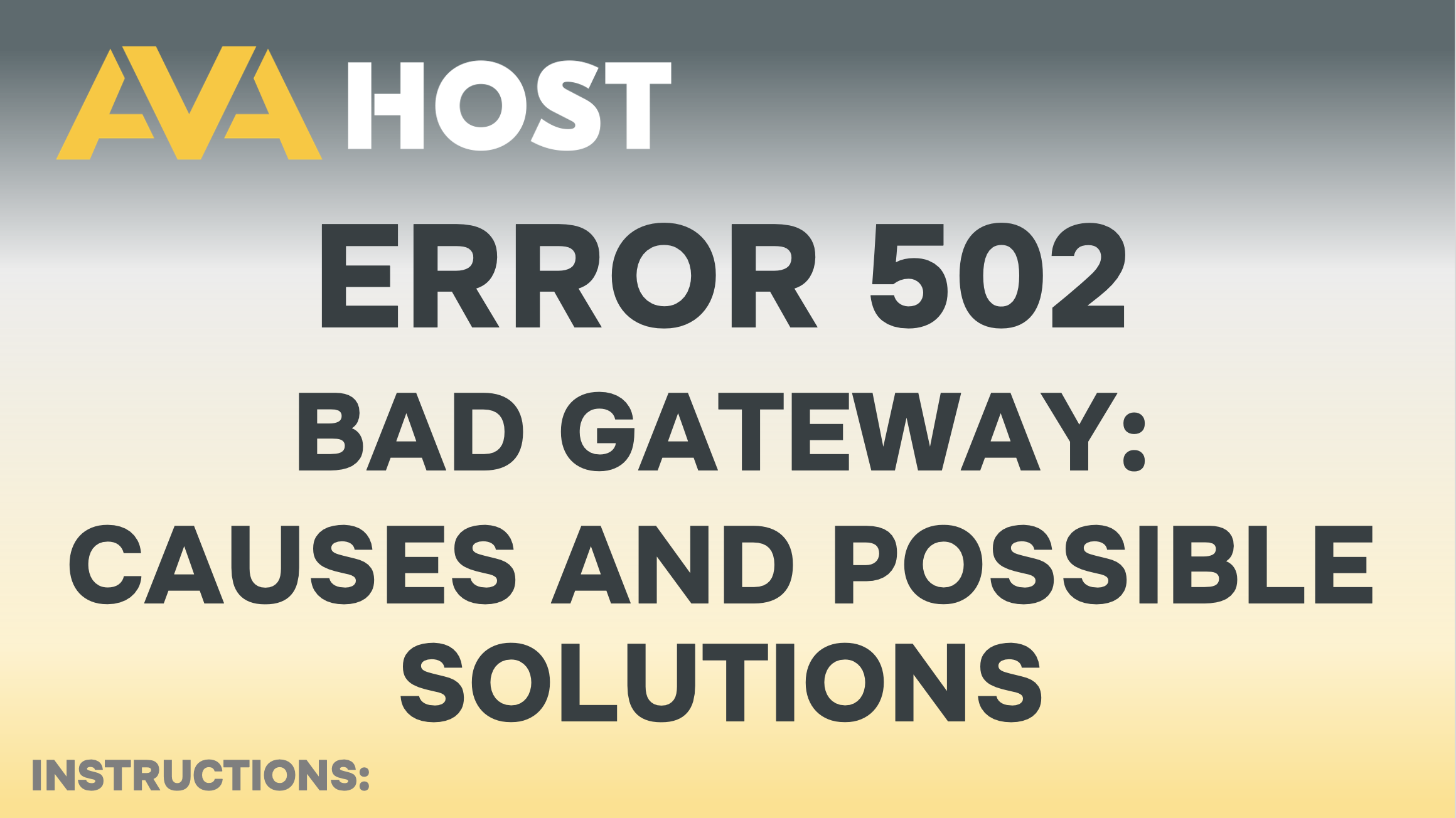 Error 502 Bad Gateway: Causes and Possible Solutions ⋆ AVA.HOSTING Error 502 Bad Gateway: Causes and Possible Solutions ⋆ AVA.HOSTING