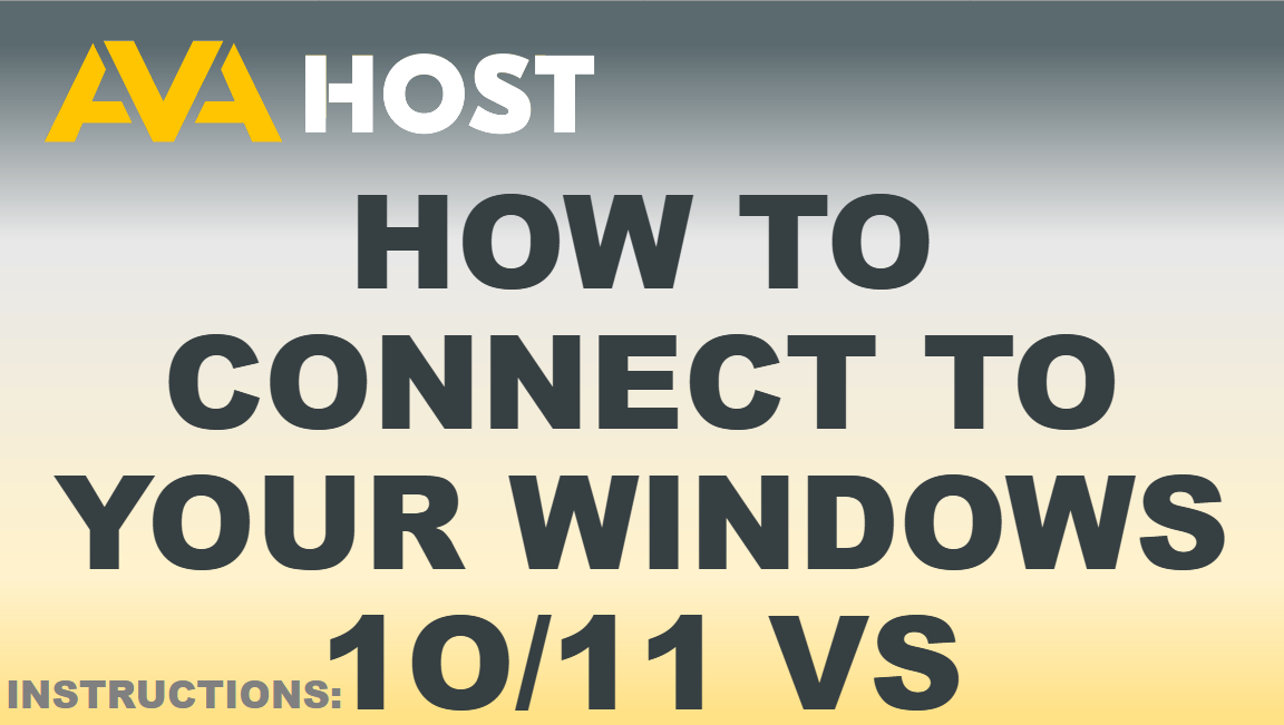 How to connect to your Windows 10/11 VPS ⋆ AVA.HOSTING