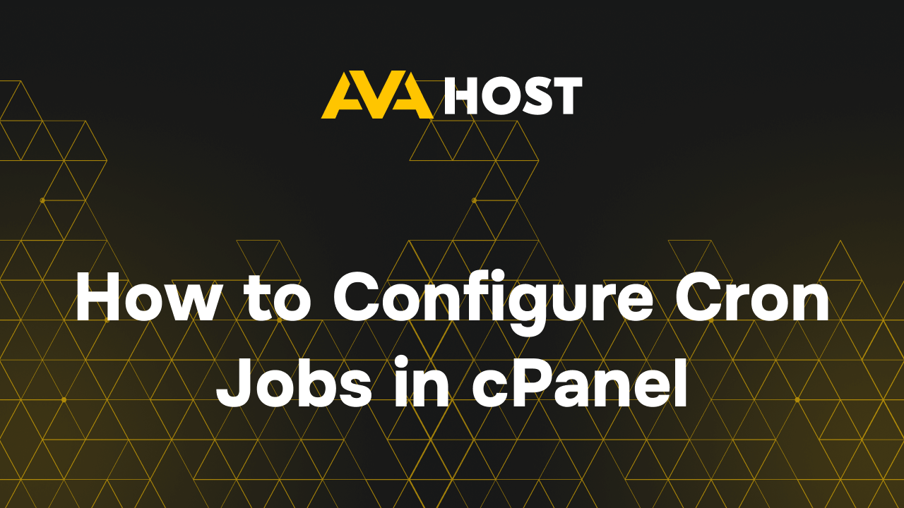 Wie man Cron-Jobs in cPanel konfiguriert ⋆ AVA.HOSTING