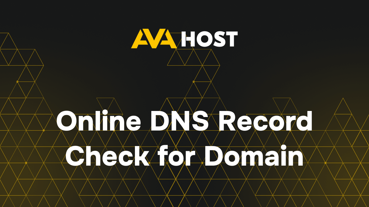 Online DNS Record Check for Your Domain | AvaHost